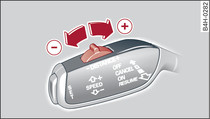 Audi A4 Year 2014 Setting the distance