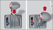 Audi A4 Year 2014 Selector lever lock